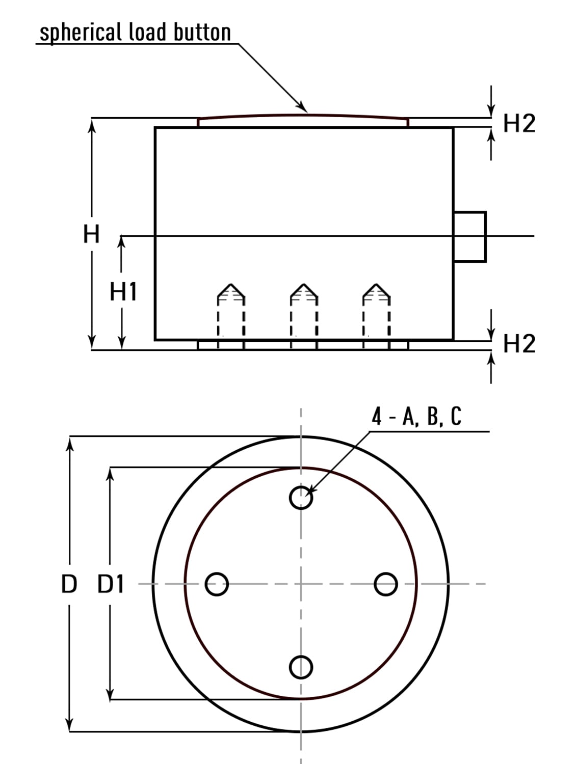 DTC Compression Canister Load Cell | Miniature Load Cells